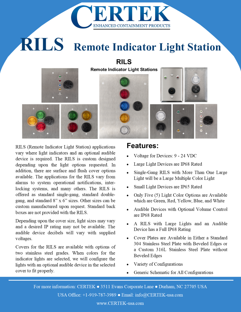 RILS - Remote Indicator Light Stations