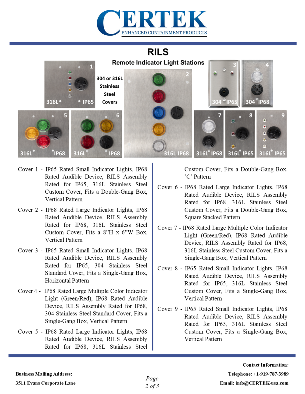 RILS - Remote Indicator Light Stations