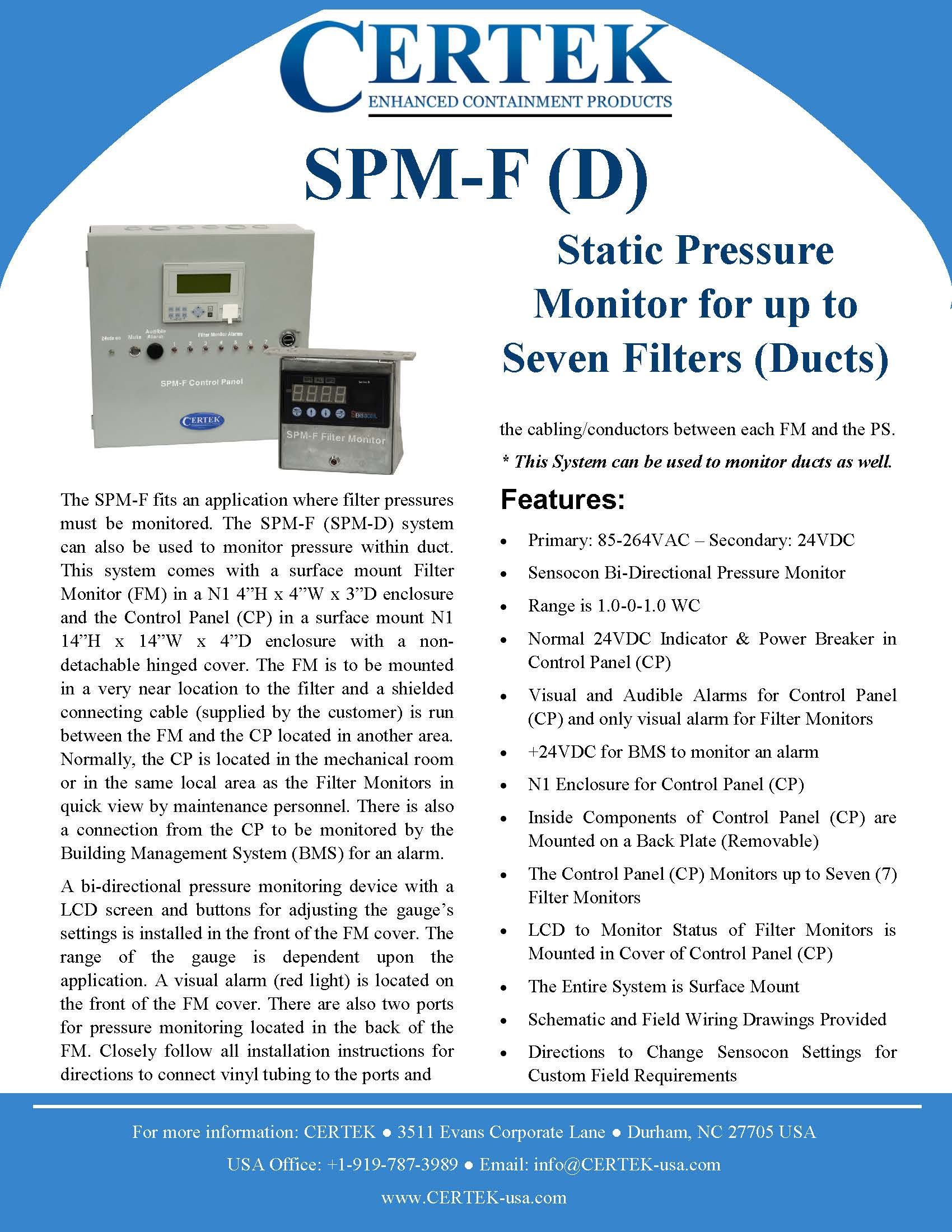 Pressure Monitor Systems