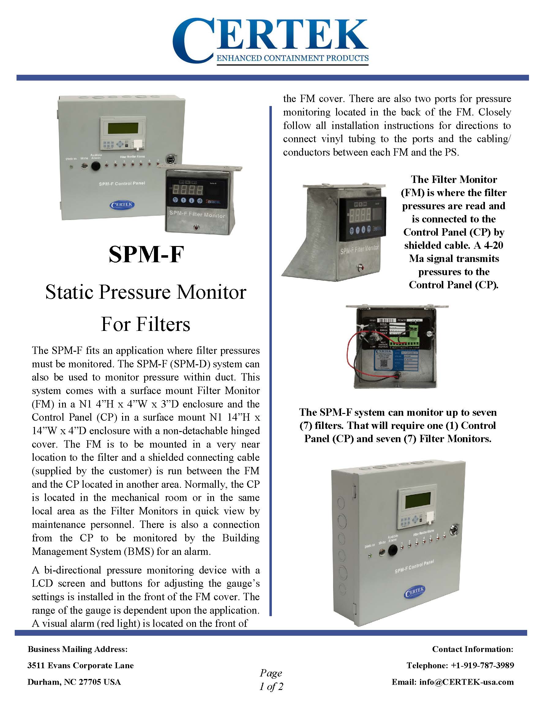 Pressure Monitor Systems